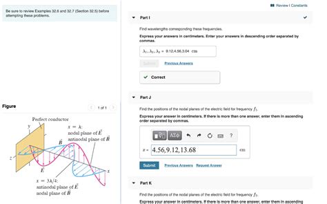 Solved A Review Constants Be Sure To Review Examples 326