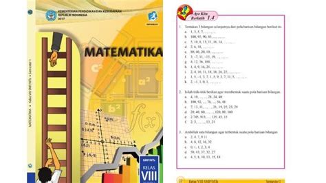 Kunci Jawaban Matematika Kelas 8 Semester 1 Halaman 22 Dan 23 Ayo Berlatih 1 4 Tentang Pola