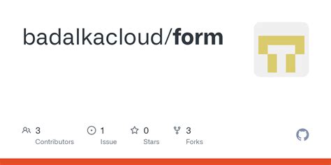 GitHub Badalkacloud Form