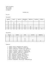Lab Report Solubility Rules Docx Kaitlyn Dougherty Mrs Leonard AP Chemistry Lab Report