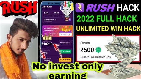 Rush App Se Paise Kaise Kmaye Real Earning Withdrawal Earning Rushgameplay Rush Money
