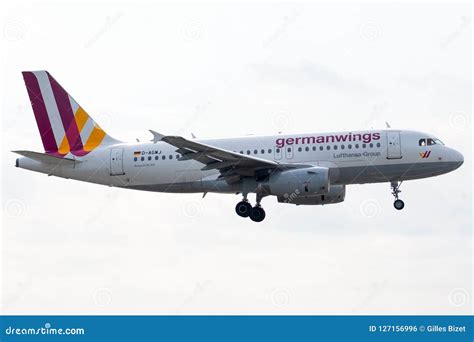 Airbus A319 132 3375 Operated By Germanwings Landing Editorial Photo