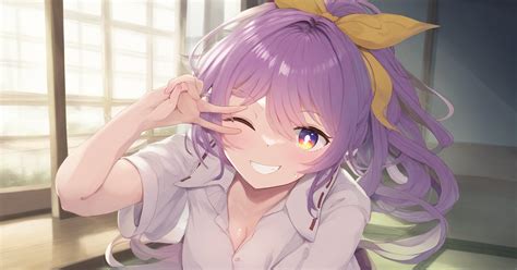 Novelai 東方 綿月 依姫 ピース アスクのイラスト Pixiv