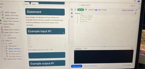 Solved in python please | Chegg.com
