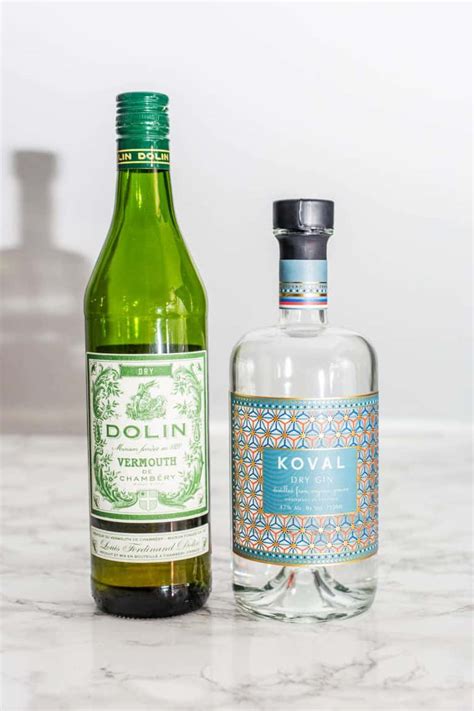 Dirty Gin Martini With Olive Brine