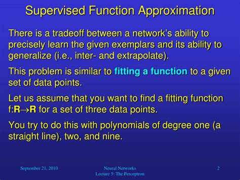 Ppt Supervised Function Approximation Powerpoint Presentation Free