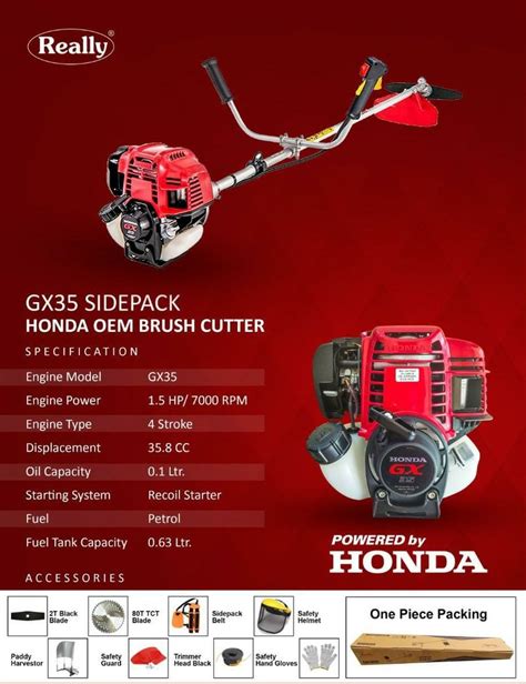 4 Stroke Honda Gx35 Petrol Brush Cutter 35cc Honda At Rs 24500 In Madurai