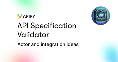 Api Specification Validator · New Ideas · Apify