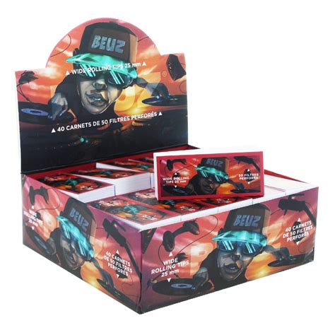 Filtres Carton BEUZ Wide Dj X40 Filtres Cigarettes Mistersmoke