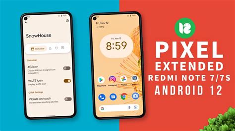 Install Pixel Extended Android 12 On Redmi Note 7 7s PEX 12 Pixel
