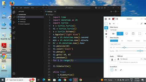 created a digital clock using python sudarshan dj posted on the topic