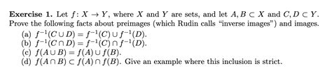 Solved Exercise Let F Xy Where X And Y Are Sets And Chegg