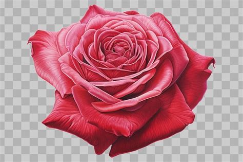 premium psd rose generated ai