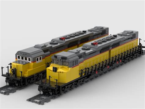 Lego Moc Legacy Dd35a And Emd Dda40x By Your Brick Guy Rebrickable