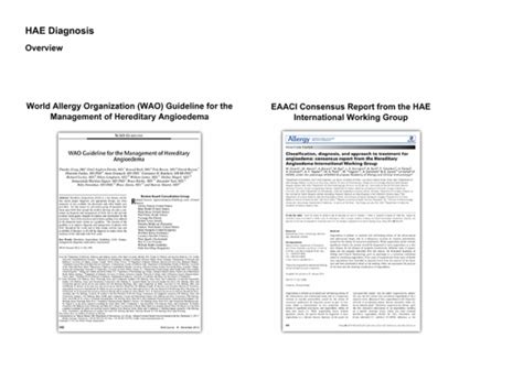 Hereditary Angioedema Diagnosis