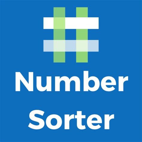 Number Sorter Online To Order The Numbers