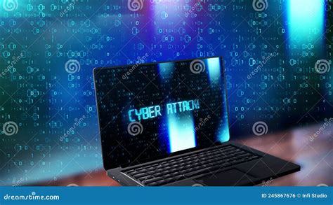 cyber crime attack computer error virus detected animation loop background stock footage