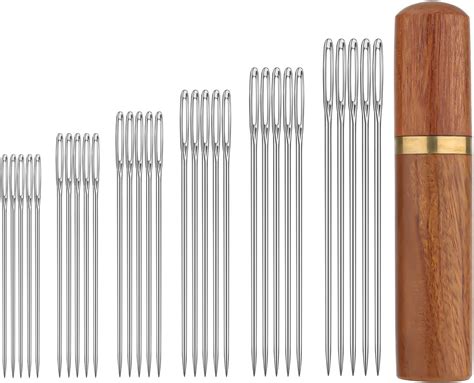 Prym Assorted Crewel Sewing Needles Gold Eye Pack Of 16