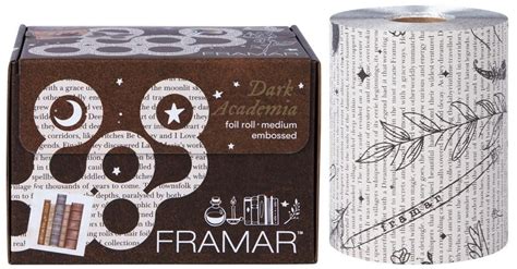 Фольга в рулоне с тиснением - Framar Embossed Roll Medium Dark Academia ...