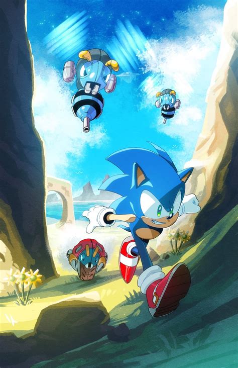 Sonic The Hedgehog Moto Bug And Buzz Bomber Sonic Drawn By Arq013x