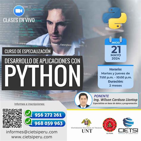 Curso De EspecializaciÓn Desarrollo De Aplicaciones Con Python 2024