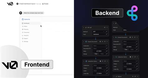 generative fullstack frontend ui with vercel v0 and backend with buildship