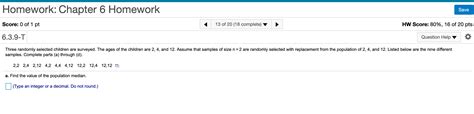 Solved Homework Chapter 6 Homework Save Score 0 67 Of 1 Pt Chegg