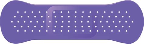 Vibrant High Quality Purple Band Aid Bandage Magnets
