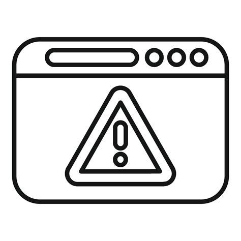 website security alert warning attention error message 49555086 vector