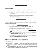 Understanding Bad Character Evidence In Criminal Proceedings Course Hero
