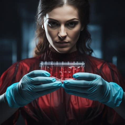Premium Photo A Laboratory Technician Takes A Sample