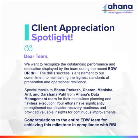 Ahana Systems And Solutions Pvt Ltd On Linkedin Ahana Ahanait Clientappreciation