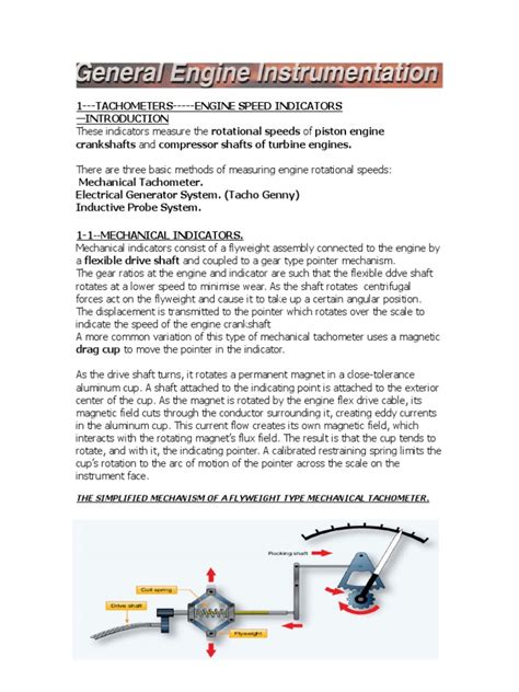 General Engine Instrumentation Sum Pdf Flow Measurement Electric Generator