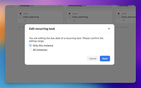 Recurring Tasks Upbase Help Center