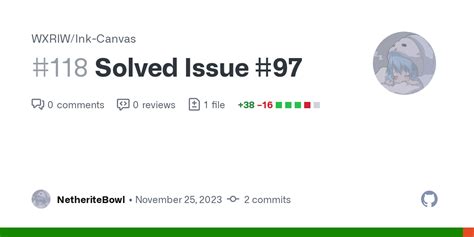 Solved Issue 97 By NetheriteBowl Pull Request 118 WXRIW Ink