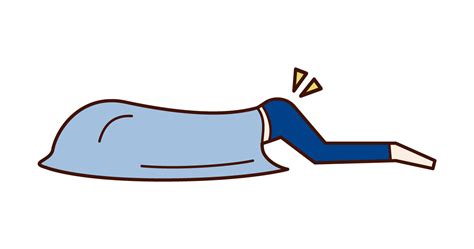 頭隠して尻隠さず男性のイラスト フリーイラスト素材集 KuKuKeKe