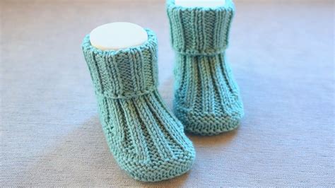 Пинетки на двух спицах с улучшенной подошвой На возраст 6 9 мес Youtube