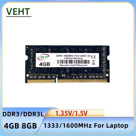 2 Pieces DDR3 DDR3L 4GB 8GB SO DIMM 1333MHZ 1600MHz PC3L PC3 12800S 10600S 8500S 1