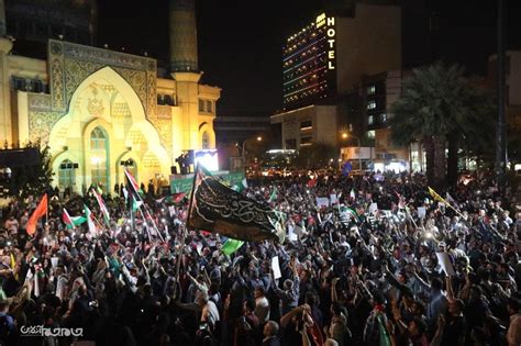 گزارش تصویری تجمع مردمی در تهران در حمایت از پیروزی مردم فلسطین