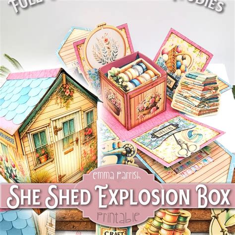Exploding Box Svg Etsy