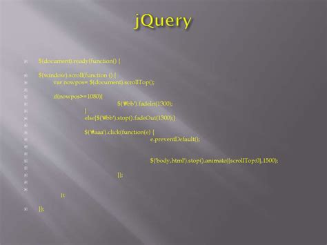 Web Online Presentation