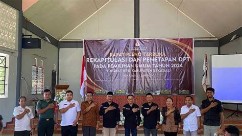 Daftar Pemilih Tetap Pemilu 2024 Di Kabupaten Sekadau 156 967 Orang