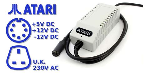 Atari 520st Psu Modern Gray Uk Replacement Atari 520st Power Supply Uk Plug
