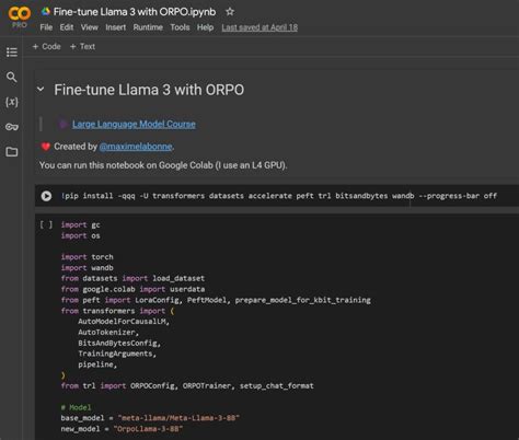 Maxime Labonne On Linkedin 🦙 Fine Tune Llama 3 With Orpo Orpo