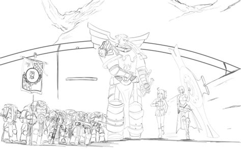 Primary Sketch Rogal Dorn In Chaldea Rgrandorder