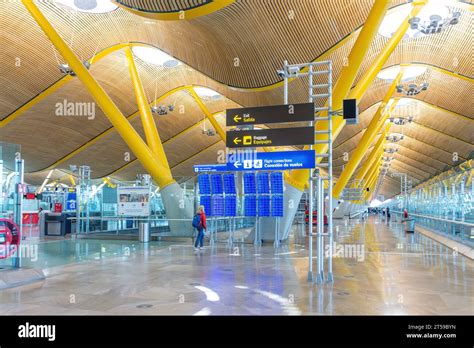 Arrivals Hall In Terminal 4 Madrid Barajas Airport Barajas District
