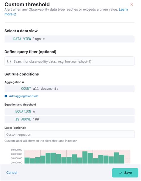 Create A Custom Threshold Rule Elastic Docs