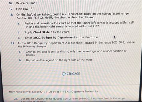 Solved On The Budget Worksheet Create A D Pie Chart Chegg