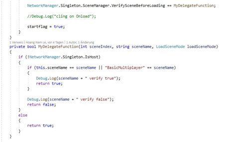 Issue With Netcodeobjects Synchronisation And Blocked Scenes · Issue