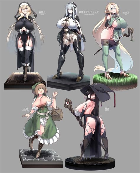Nun Witch And Village Girl Original Drawn By Konoshige Ryuun